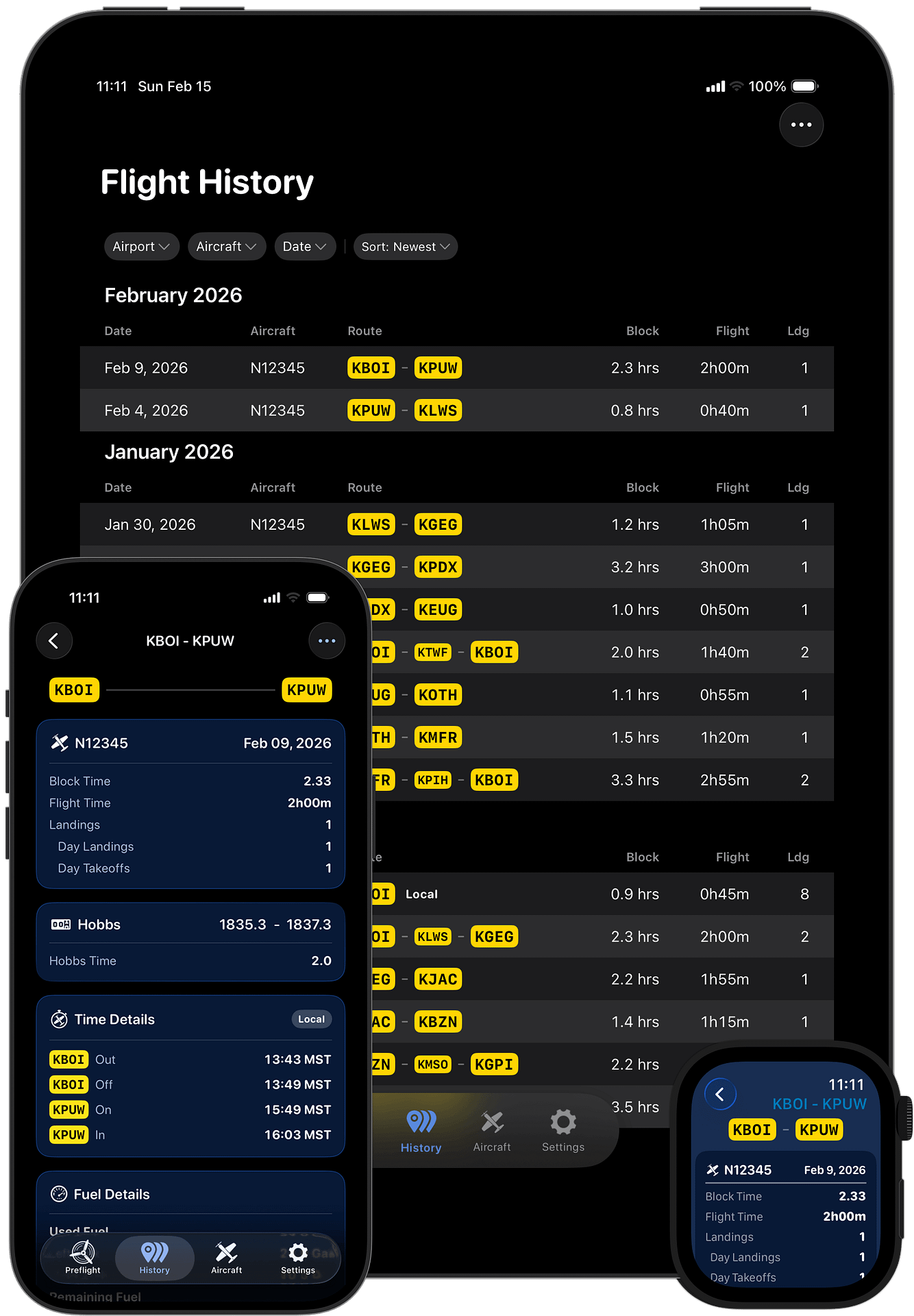 SkyTimer – Smart Flight Timer for Pilots